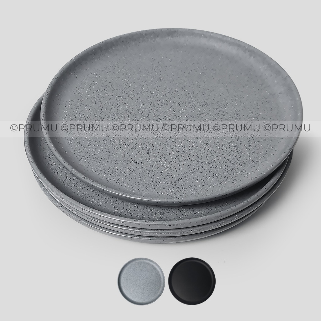 Jual PRUMU Melamine Granite Piring 9.5 inch - Piring Aesthetic - Piring ...