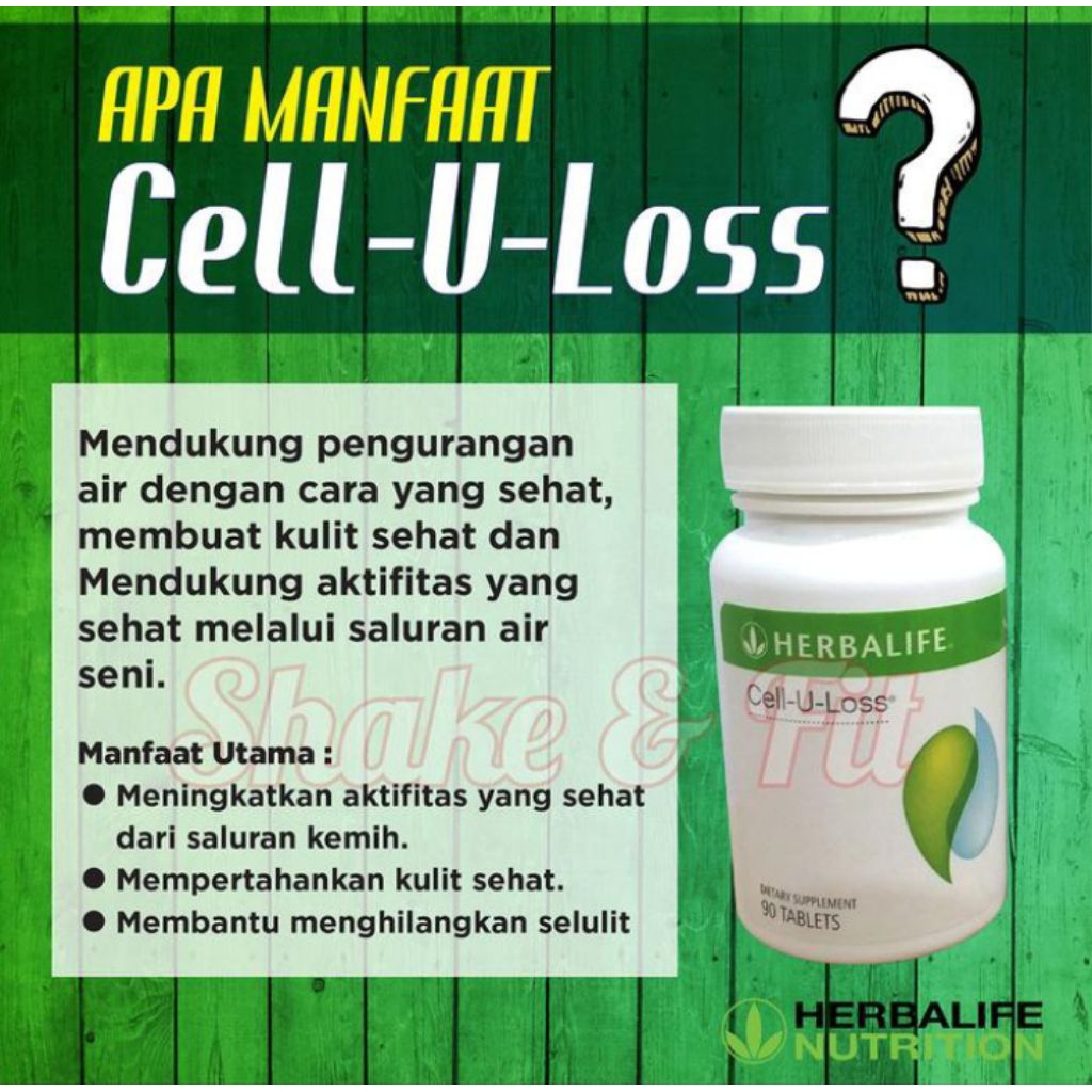 Jual Cell U Loss / Celluloss Herbalife Original Label Utuh | Shopee Indonesia