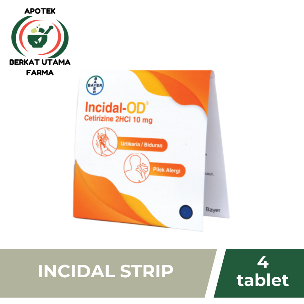 Jual INCIDAL OD 10 MG STRIP 4 KAPSUL UNTUK GATAL | Shopee Indonesia
