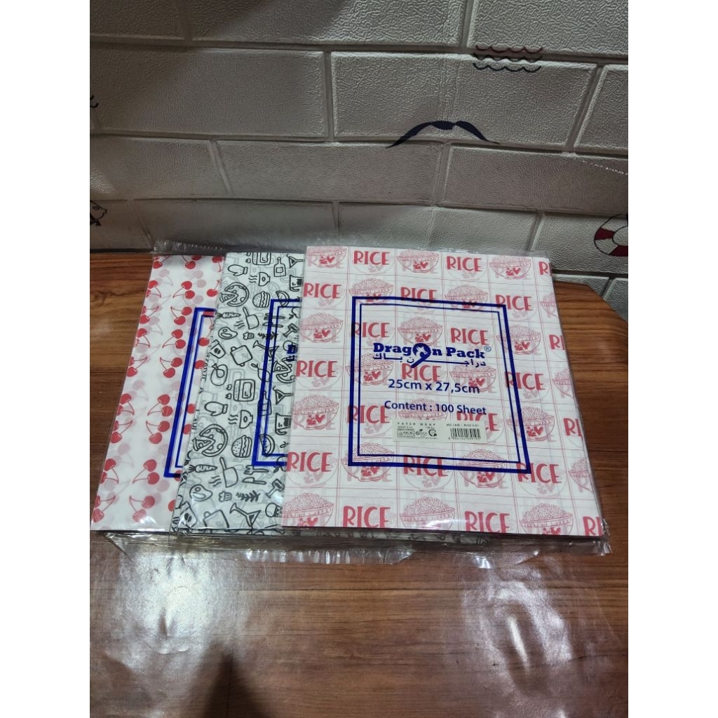 Jual Kertas Nasi Motif / Paper Rice Motif, Ukuran Lebar 25 cm X Tinggi ...