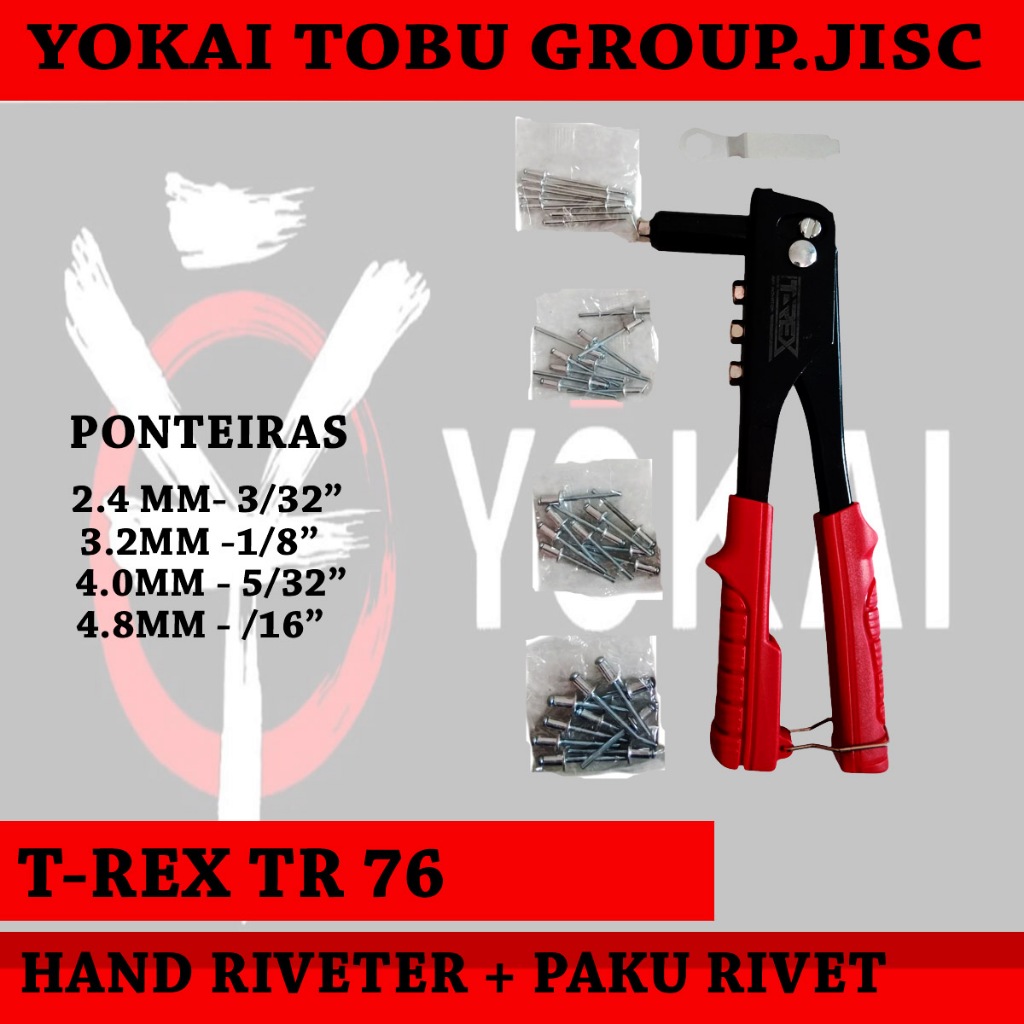 Jual tang rivet tang paku rivet T-REX TR716 tang rivet Paku Besi Baja ...