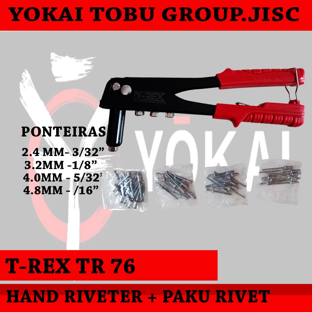 Jual T-REX TR716 Tang Rivet Set lengkap dengan paku rivet | Shopee ...