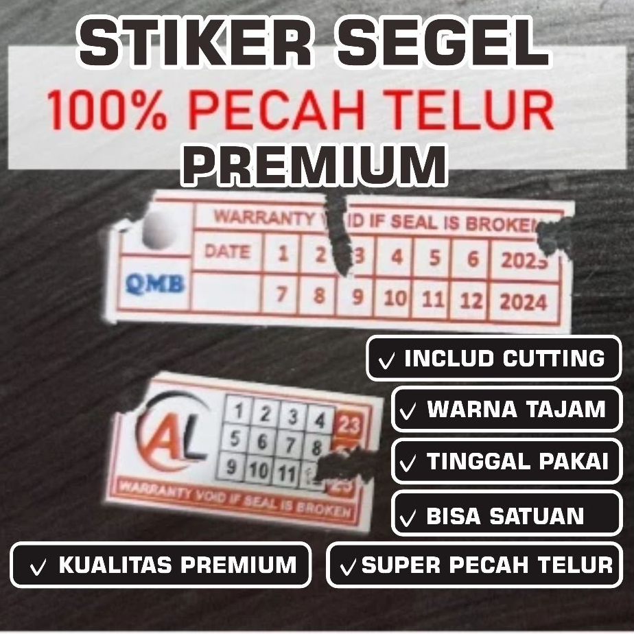 Jual 10 Ribu Stiker segel Garansi Semua Ukuran Kertas Pecah Telor ...