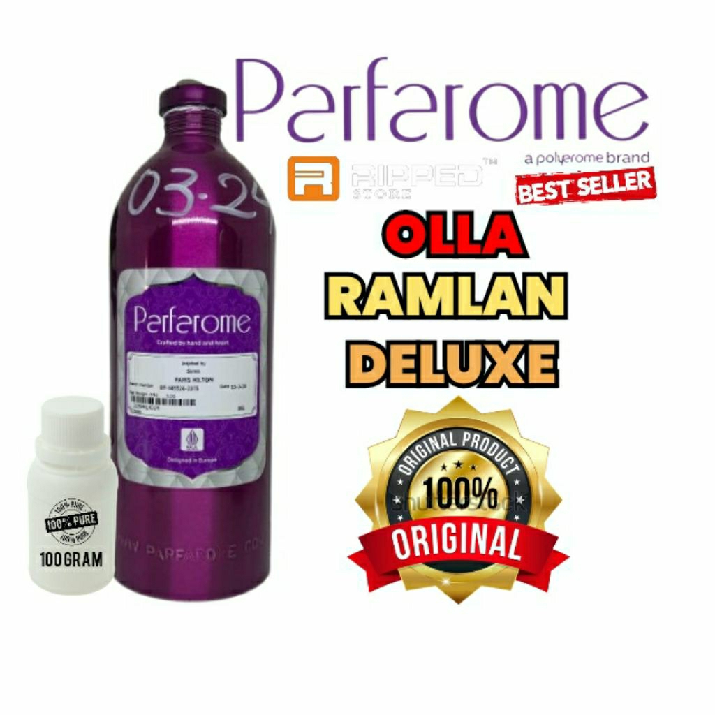 Jual (100) OLLA RAMLAN DELUXE BIBIT PARFUM MURNI BY PARFAROME ORIGINAL ...