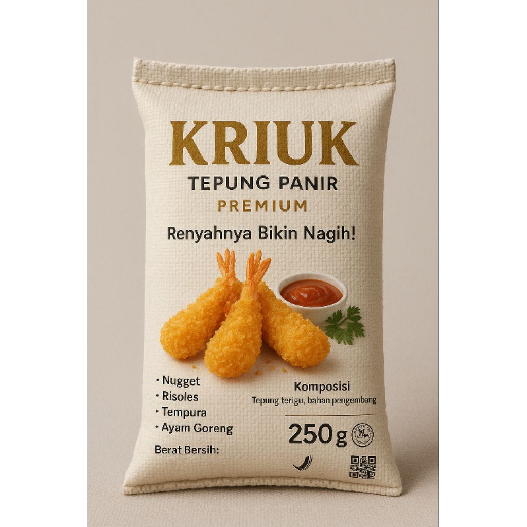Jual Tepung panir KRIUKZ repack 250 gram | Shopee Indonesia