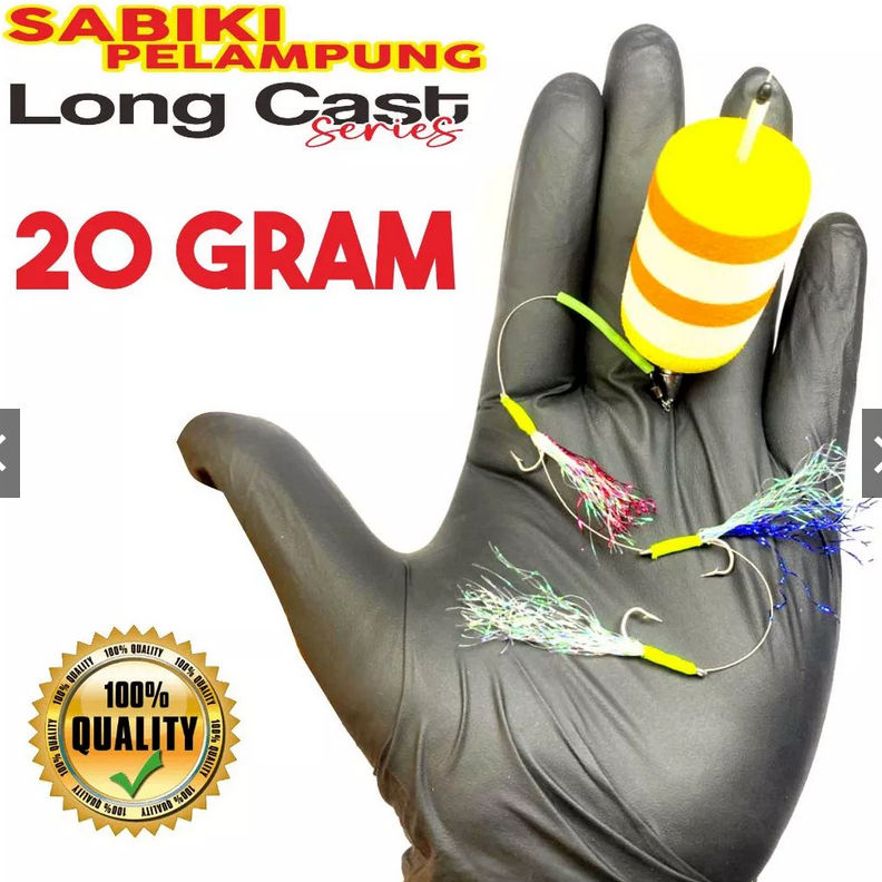Jual 1 Set Rangkaian Mata Kail Sabiki Pelampung Umpan Casting Viral 20 ...