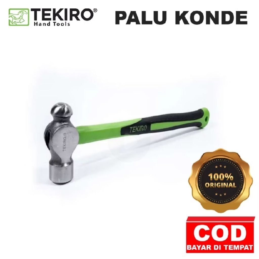 Jual TEKIRO BALL PEIN HAMMER WITG FIBRE 16 OZ / palu original | Shopee ...