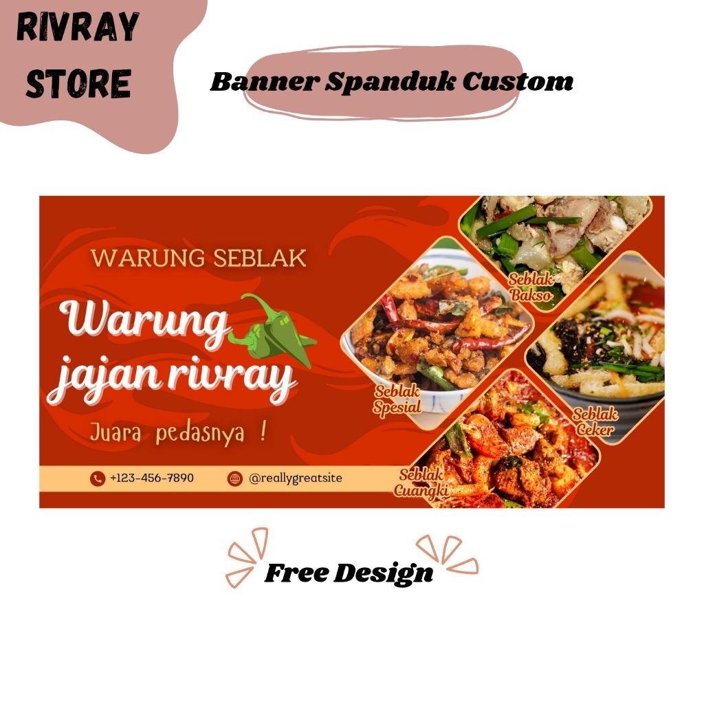Jual CETAK BANNER/SPANDUK CUSTOM | Shopee Indonesia