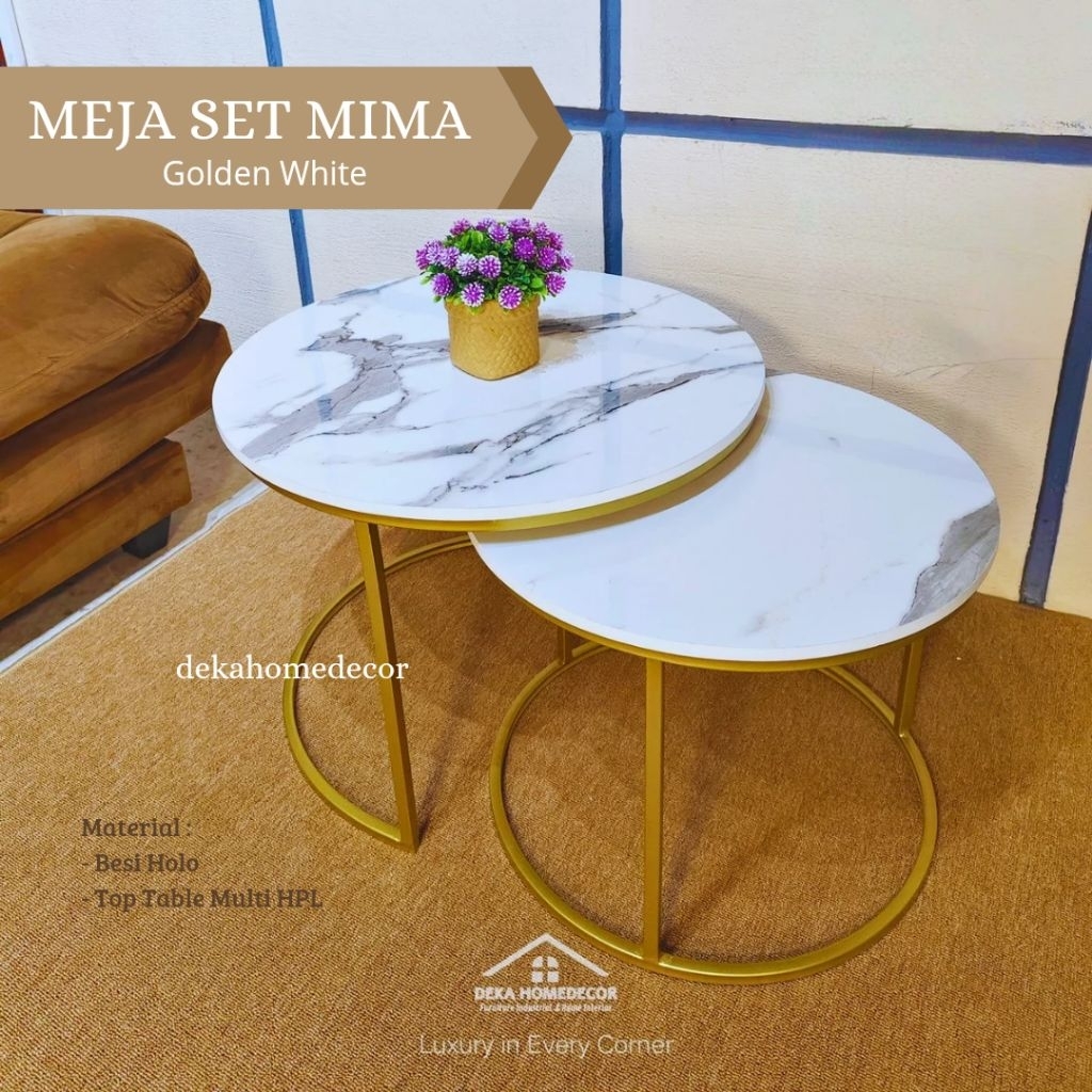 Jual SET MEJA TAMU MINIMALIS MIMA /MEJA GRANIT MEWAH / MEJA INDUSTRIAL ...