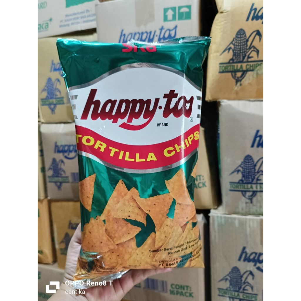 Jual happy tos merah 140g hijau habis (sekarton isi 16 pack) | Shopee ...