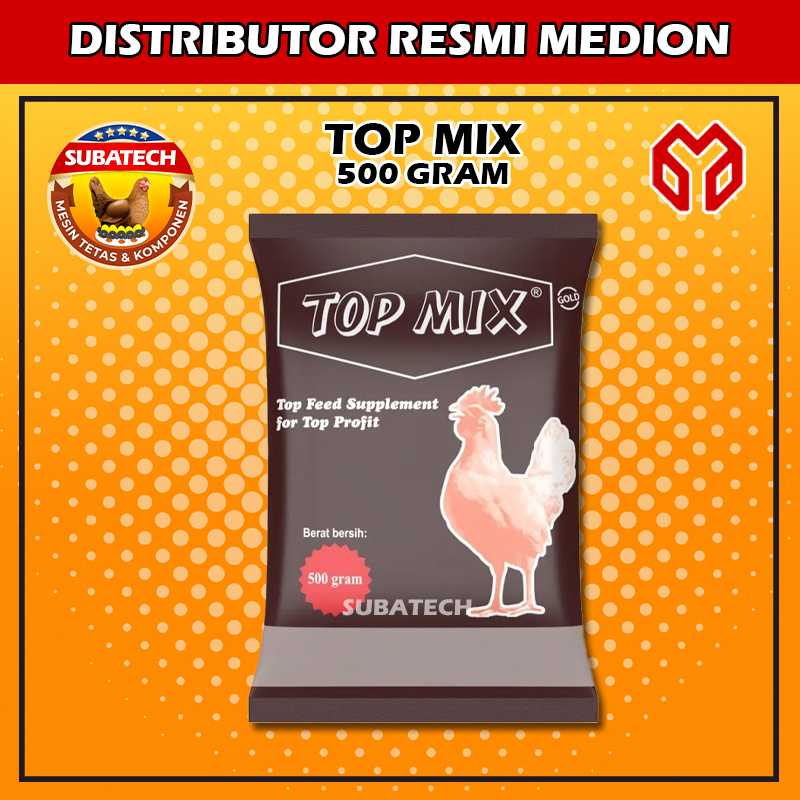 Jual Top Mix Medion 500 Gram Food Suplement Pakan Suplemen Ayam 500 ...