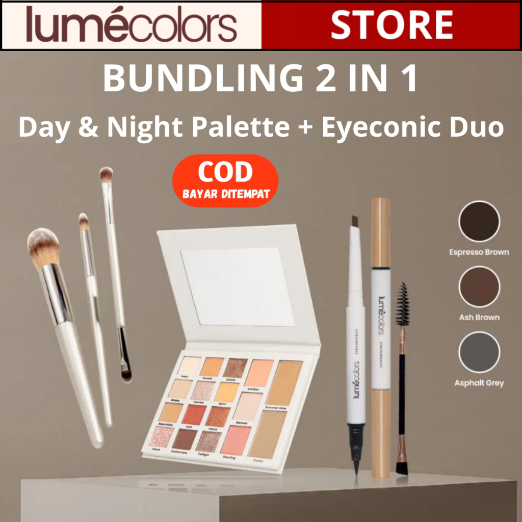 Jual Lumecolors Day Night Eyeshadow Blush On Bronzer Contour ...