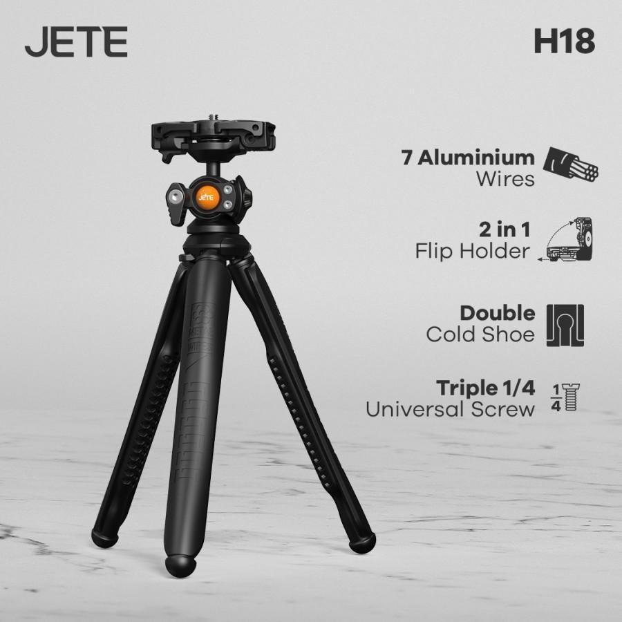 Jual JETE H18 Tripod Mini Gorilla Pod Octopus Flexible 360 with Ball ...