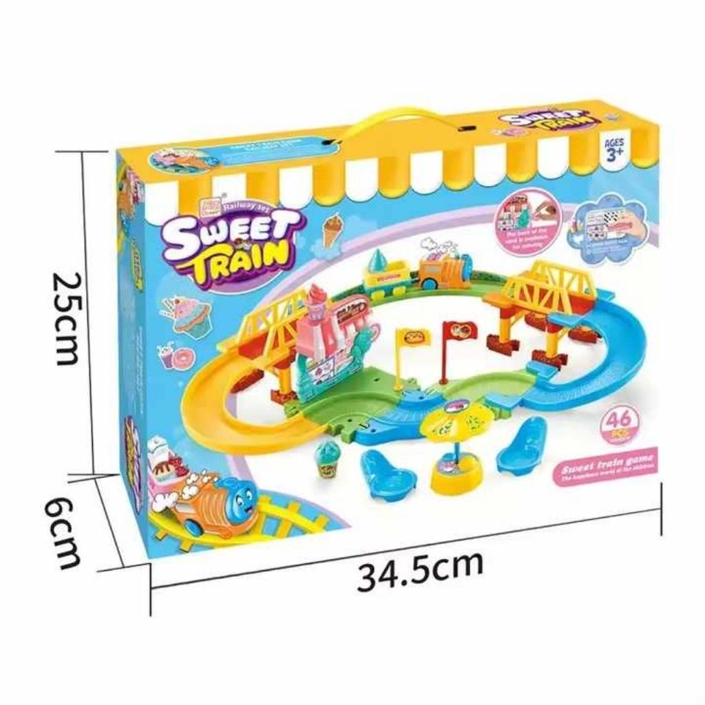 Jual GOGO TOYS - TOY STUDIO RAILWAY SET SWEET TRAIN (8227) - MAINAN ...