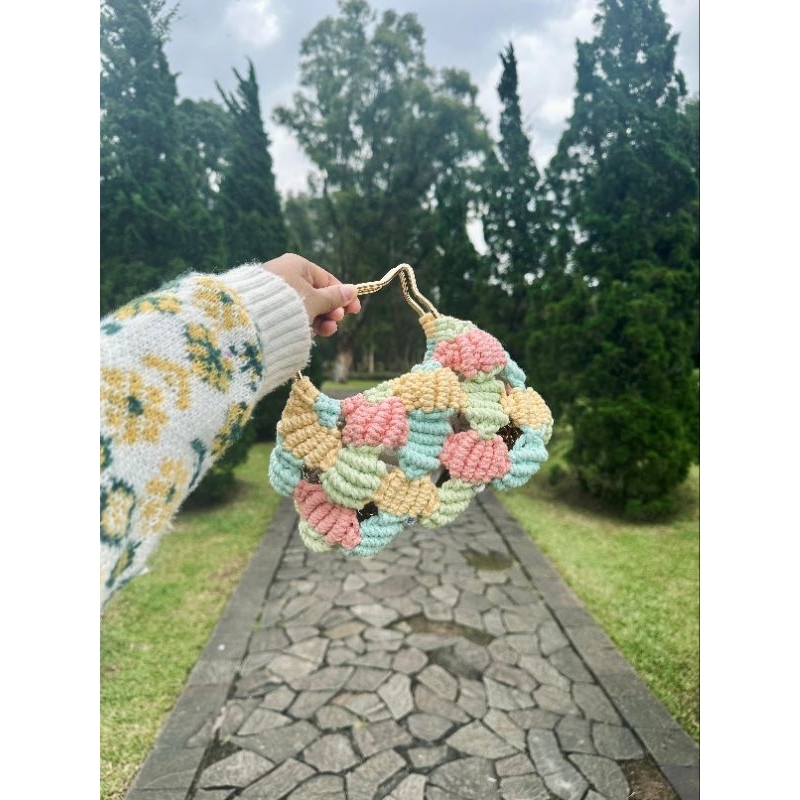 Jual tas macrame / tas unik / tas lucu / tas estetik/ tas undangan/ tas ...