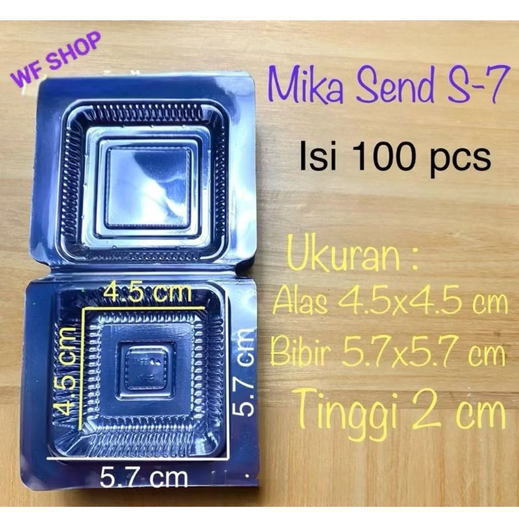 Jual Mika Plastik DDM 7C 100pcs | Mika Kue Makanan Ukuran 7C isi 100pcs ...