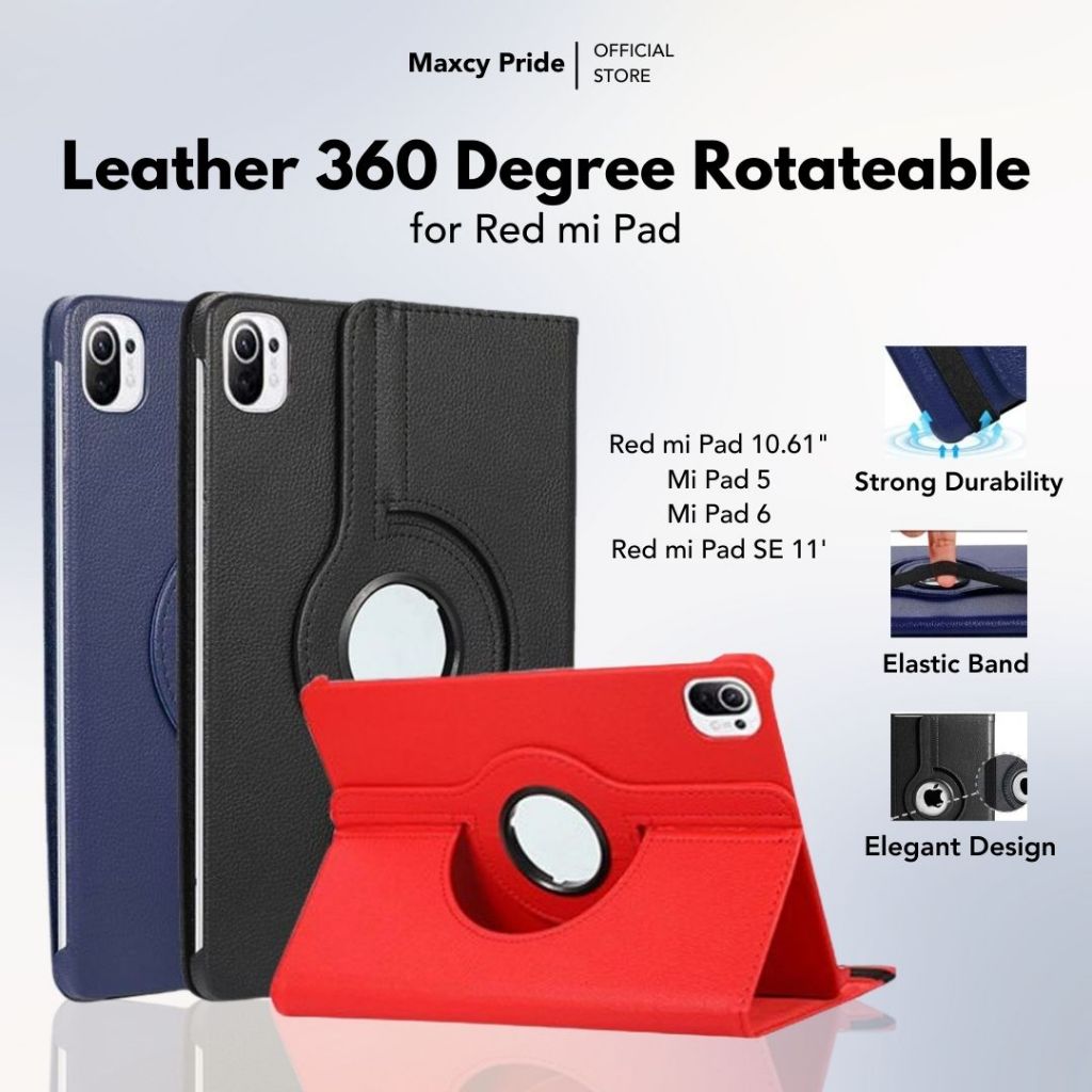 Jual Leather Casing 360 Rotating For Xiaomi Mi Pad 5 / 6 / 7 Pro ...
