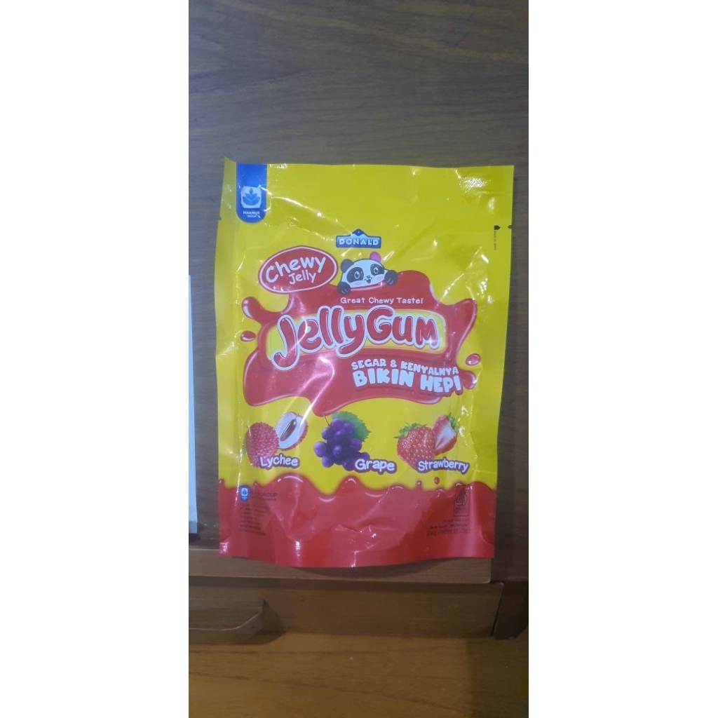 Jual Donald Jelly Gum Chewy Jelly / Fruity Konjac Jelly 230gr | Shopee ...
