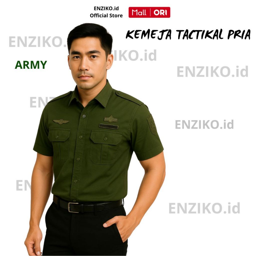 Jual ENZIKO Kemeja Pria Taktikal Pdh Pdl Baju Outdoor Tactical Lapangan Seragam Kerja Lengan ...