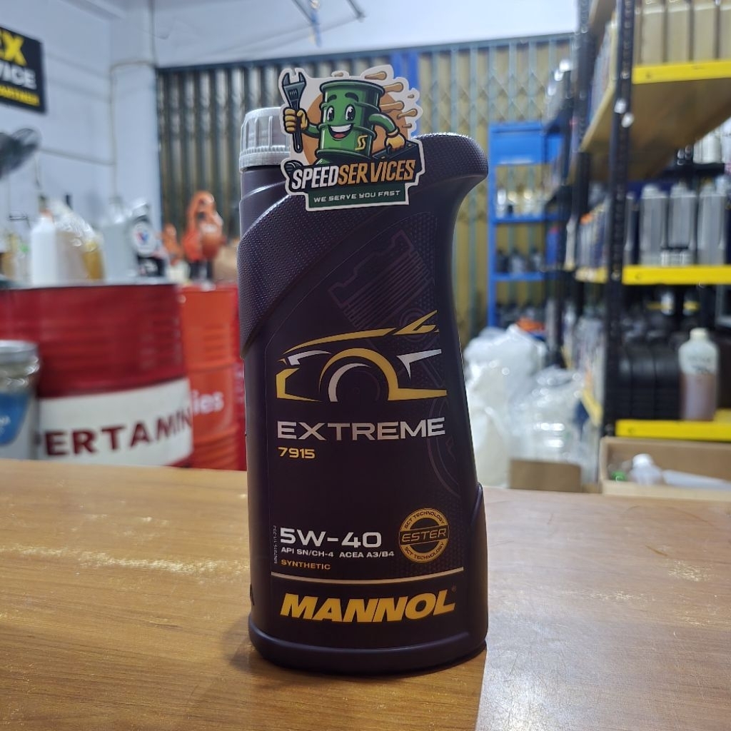 Jual MANNOL 7915 EXTREME 5W40 API SN 1 LITER | Shopee Indonesia