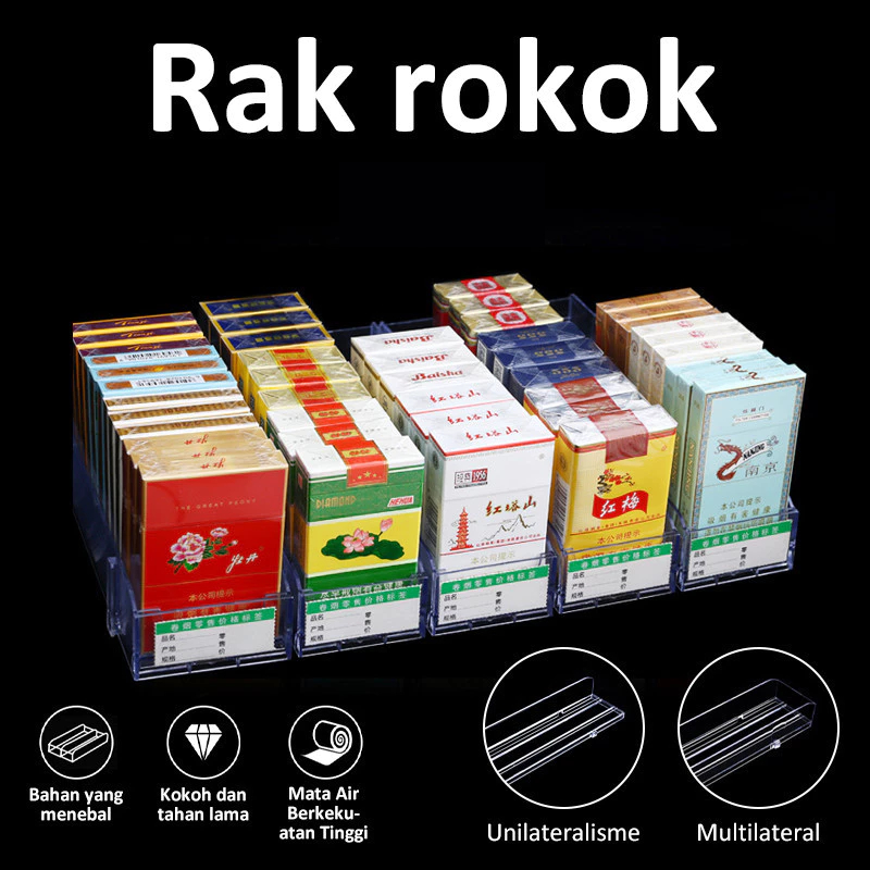 Jual Pusher Rokok / Tempat Rokok / Rak Rokok Akrilik / Pusher Display ...