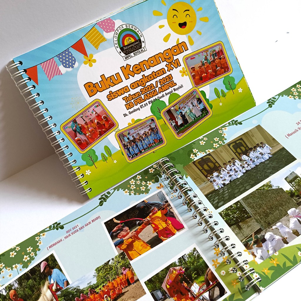 Jual Buku tahunan sekolah yearbook custom untuk anak tk sd smp sma ...
