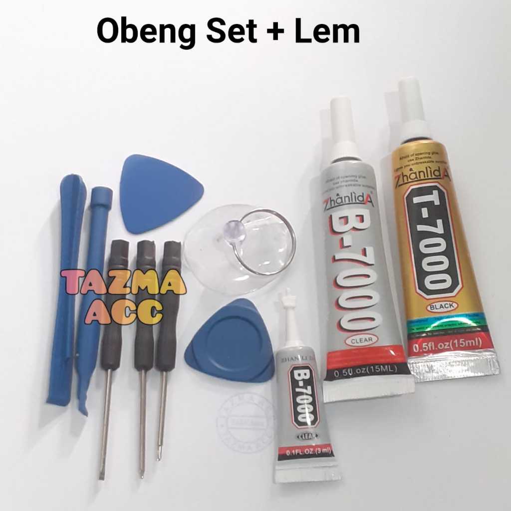 Jual Obeng Hp Set 8 In 1 Alat Perbaikan Ponsel 1 Set + Lem b7000 15mL B7000 3mL T7000 15mL 1Set ...