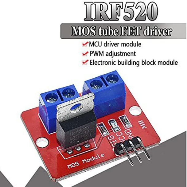 Jual Modul MOSFET PWM IRF520 IRF 520 MOSFET DRIVER motor Solenoid 24V 5A Control LED MOS Arduino ...
