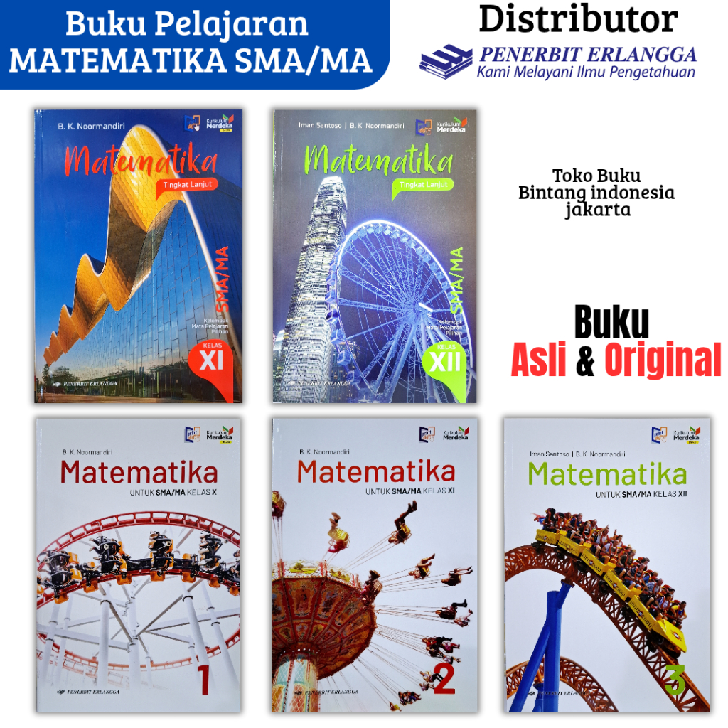 Jual ERLANGGA - Buku Pelajaran MATEMATIKA Kelas 1, 2, 3 SMA/MA Kurikulum Merdeka ( TERBARU 2025 ...