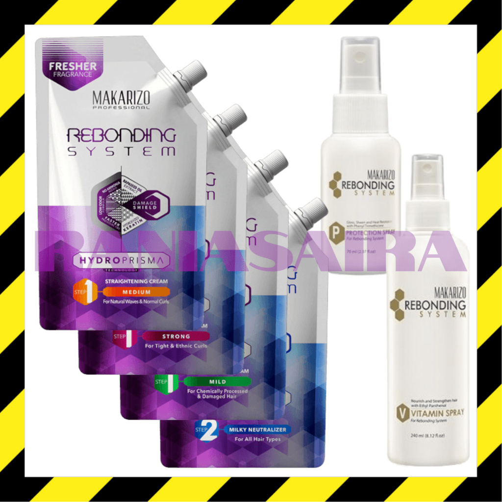 Jual PAKET Lengkap MAKARIZO Hydroprisma Natural Straight Rambut warna ...