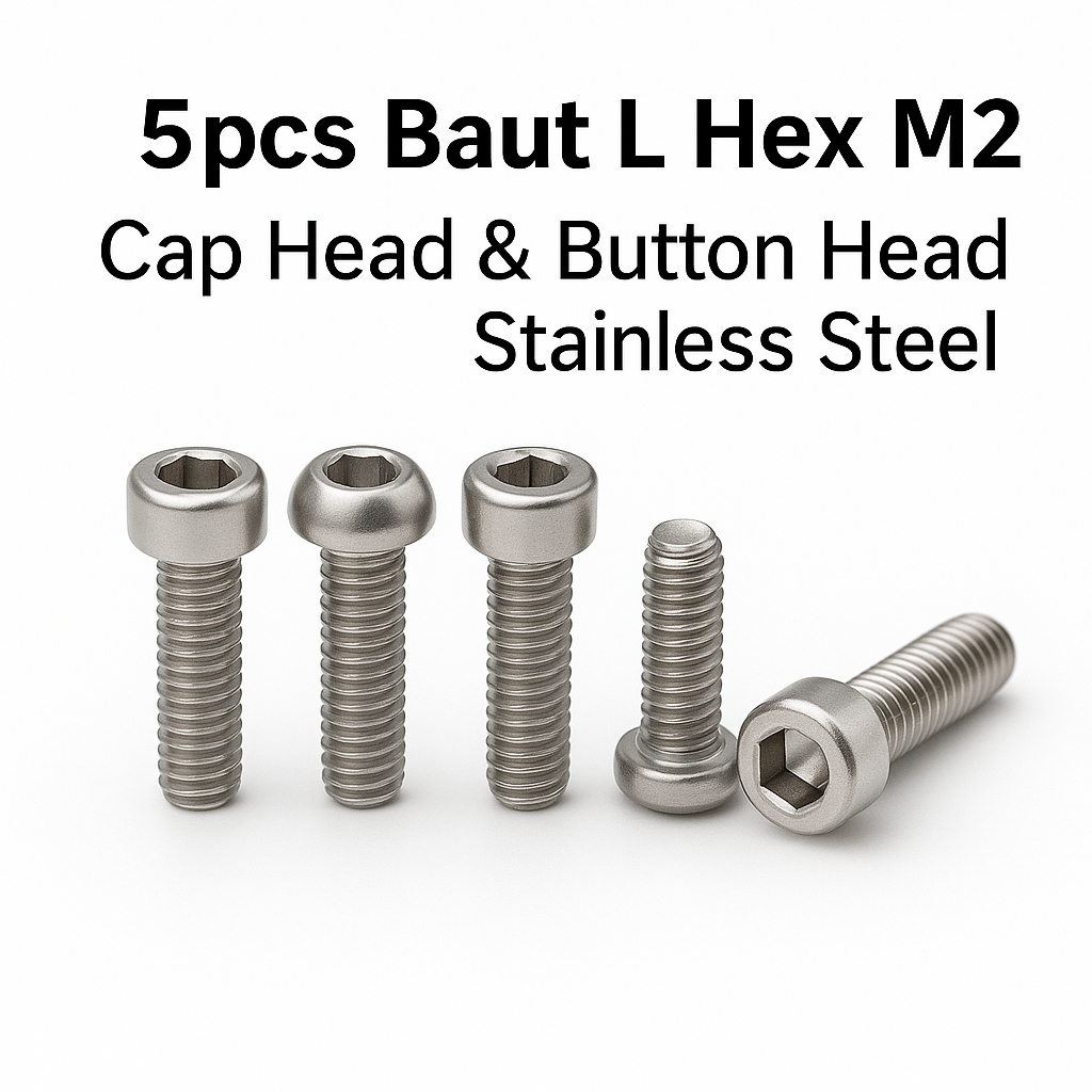 Jual 5pcs Baut L Hex M2 Button Cap Head Stainles Steel Screw Sekrup 2mm ...