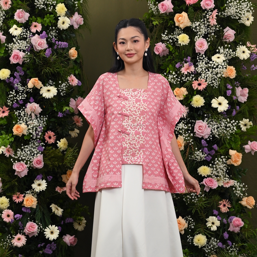 Jual NONA RARA - Srimpi Cirebon T4097, Baju kerja batik blouse wanita ...