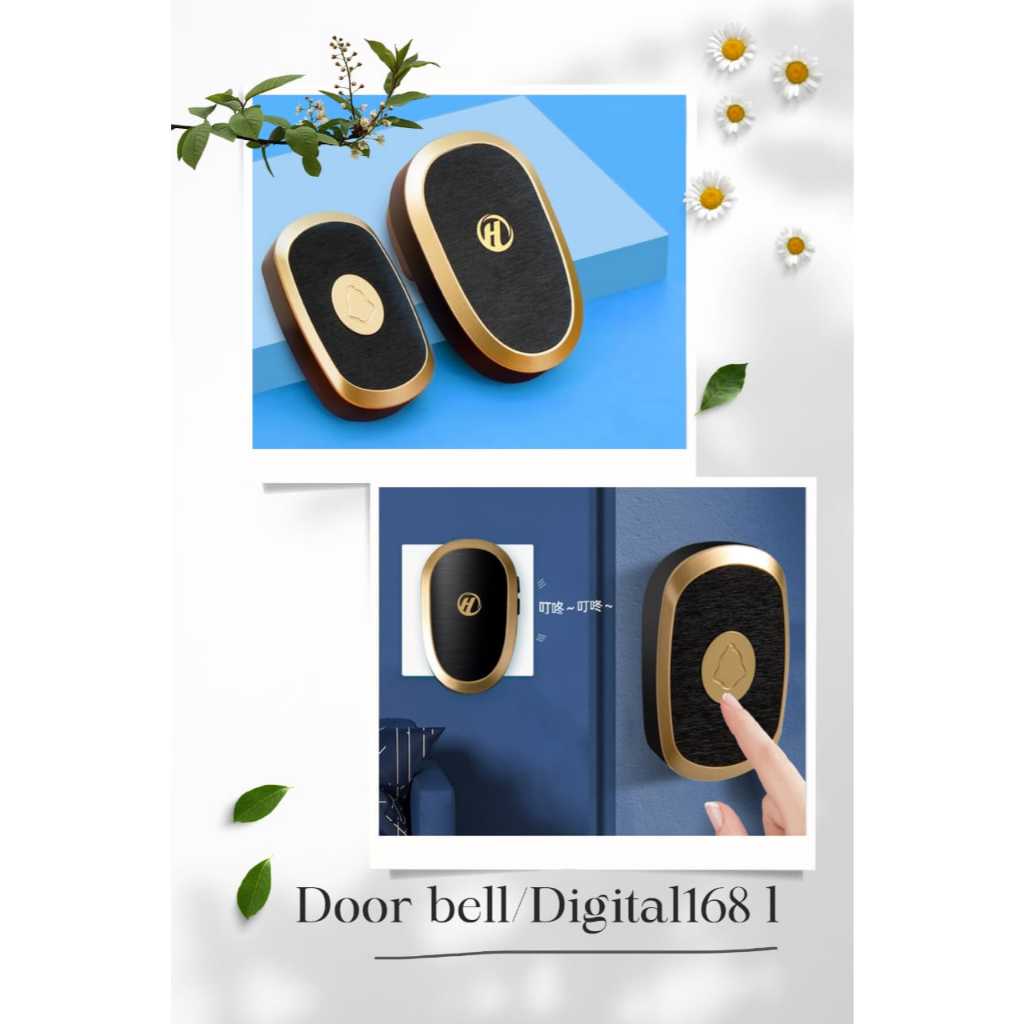 Jual Bel Rumah Tanpa Kabel / Bell Pintu Rumah Wireless Waterproof Lampu ...