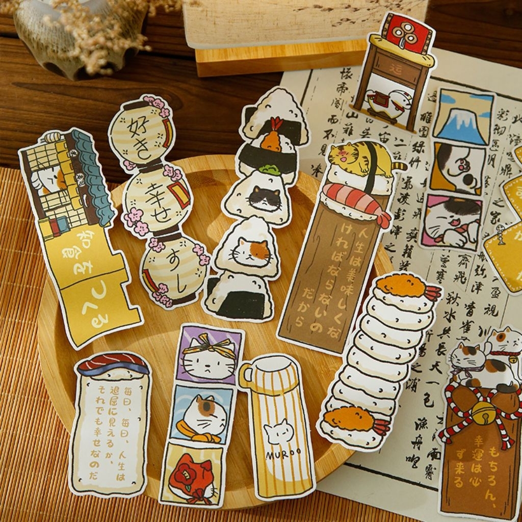 Jual 10pcs paper bookmark cat pembatas buku sushi Japan Muroo | Shopee ...