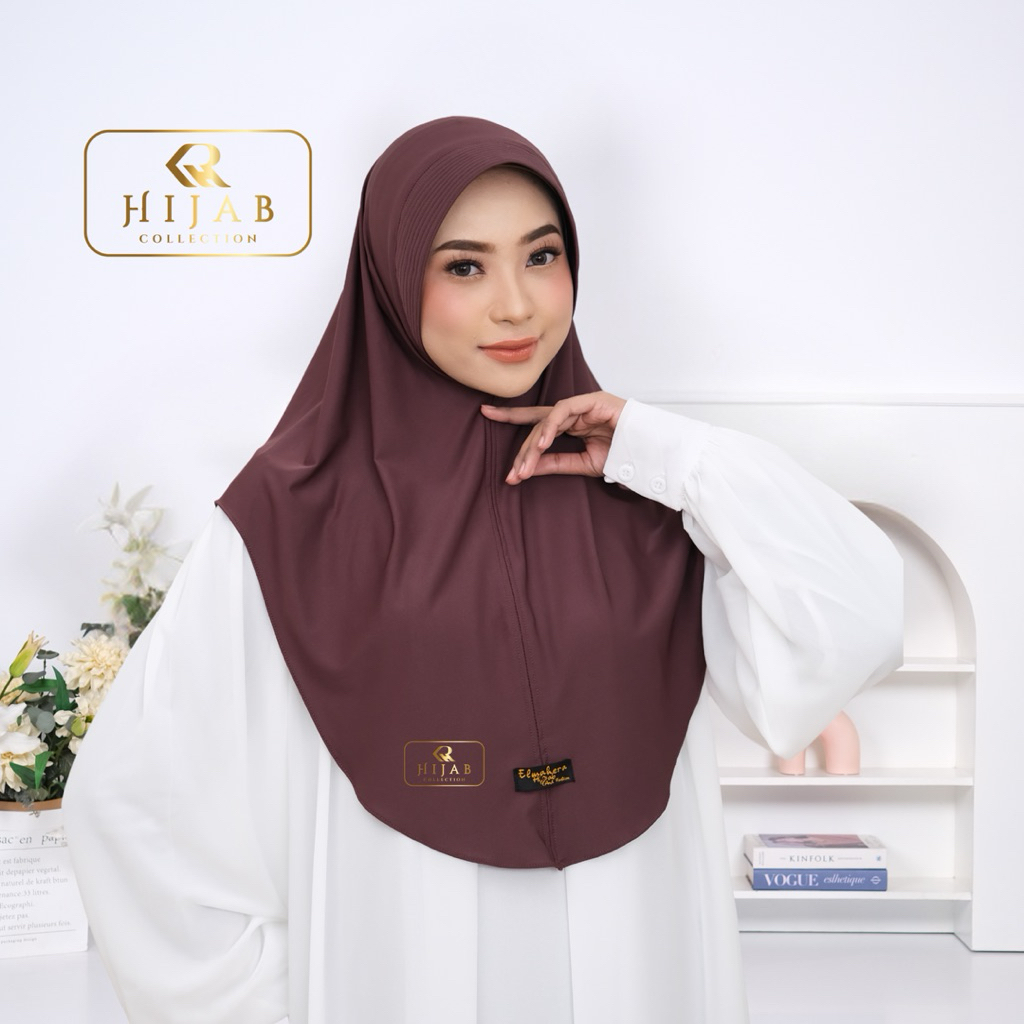 Jual Kerudung Bergo Instan Ameena Oval L - Hijab Bergo Jersey Premium Daily Hamidah Size L ...