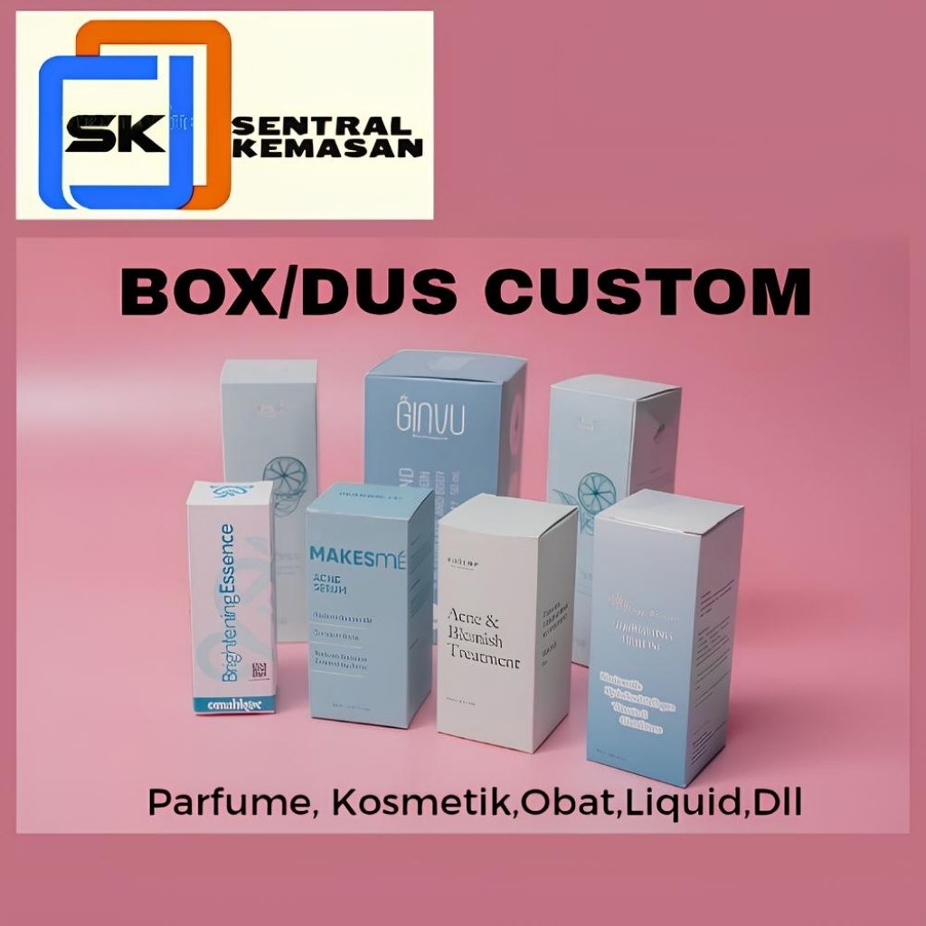 Jual Custom Dus Box Parfum Kosmetik Beauty Make up Herbal | Shopee ...