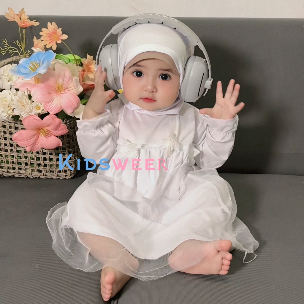 Jual Gamis bayi perempuan newborn - 2 tahun Zakiya 6-11 bln 12-18 bulan ...
