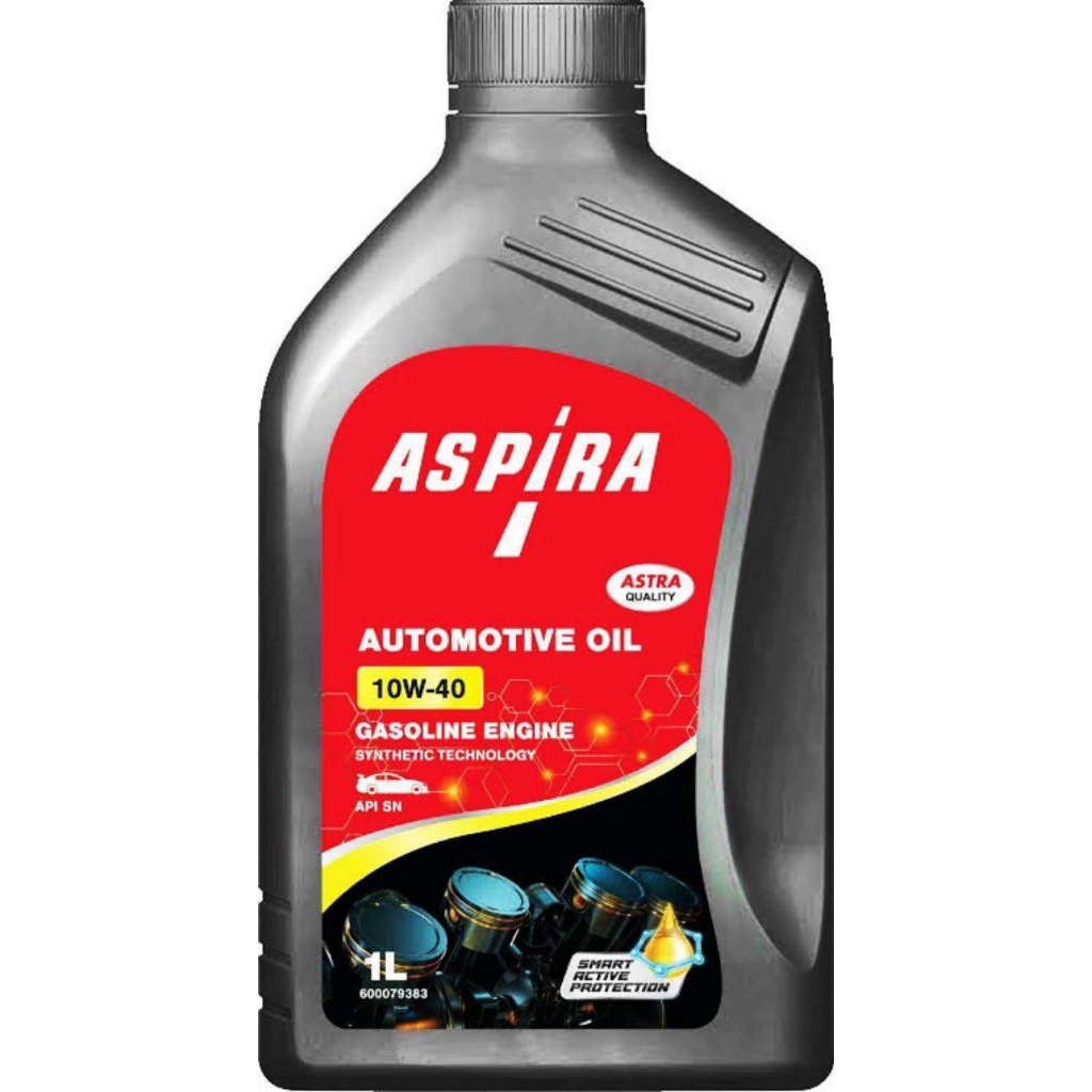 Jual Oli Synthetic SAE 10W-40 Aspira Oil 1L API SN | Shopee Indonesia
