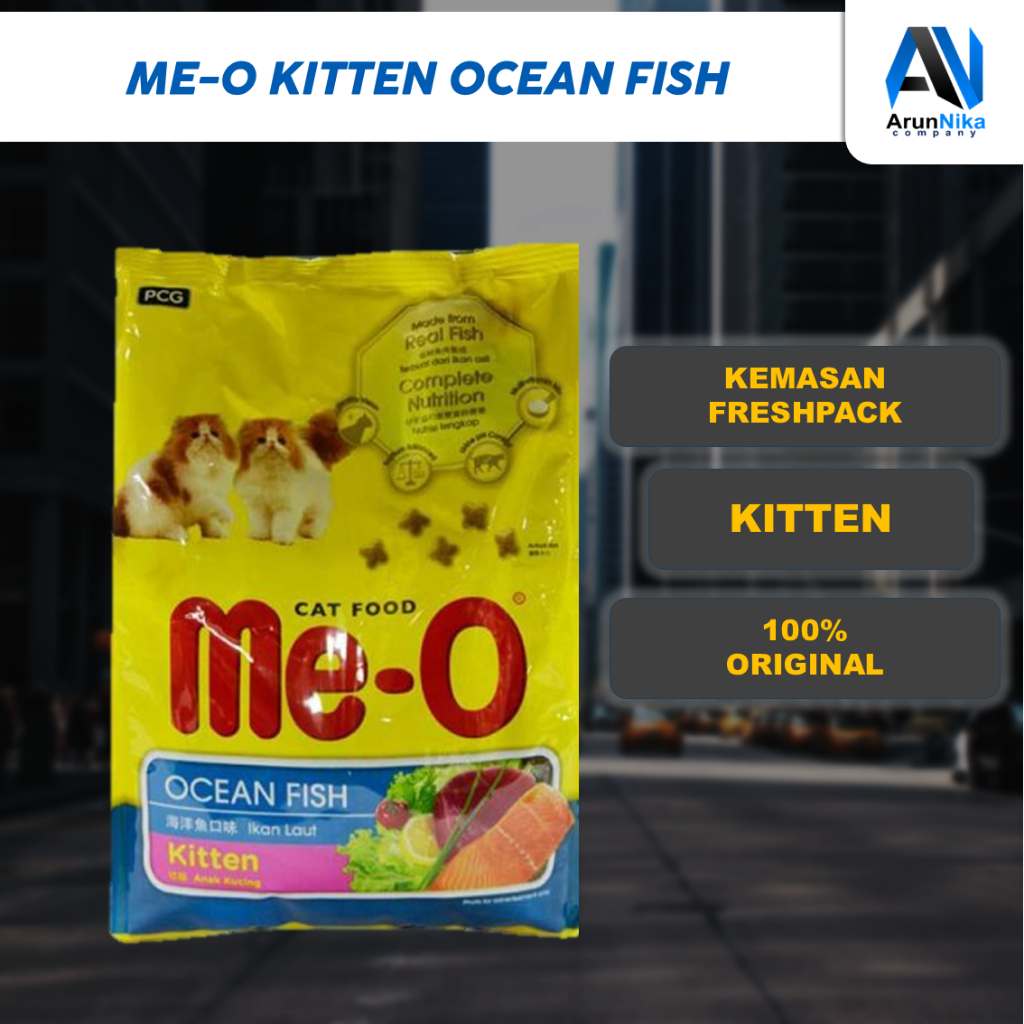 Jual MEO KITTEN OCEAN FISH FLAVOR FRESHPACK 1.1 KG | Shopee Indonesia