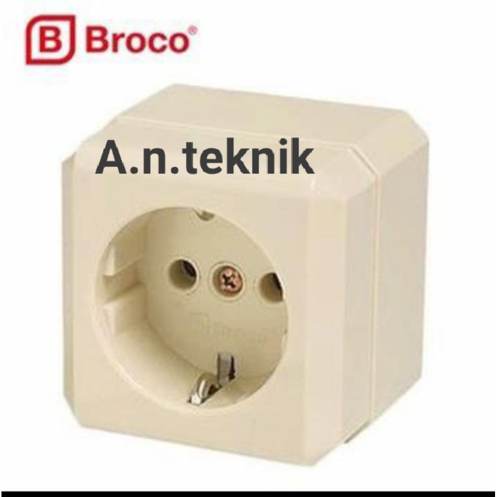 Jual STOP KONTAK OB TEMPEL BROCO SNI ORIGINAL | Shopee Indonesia