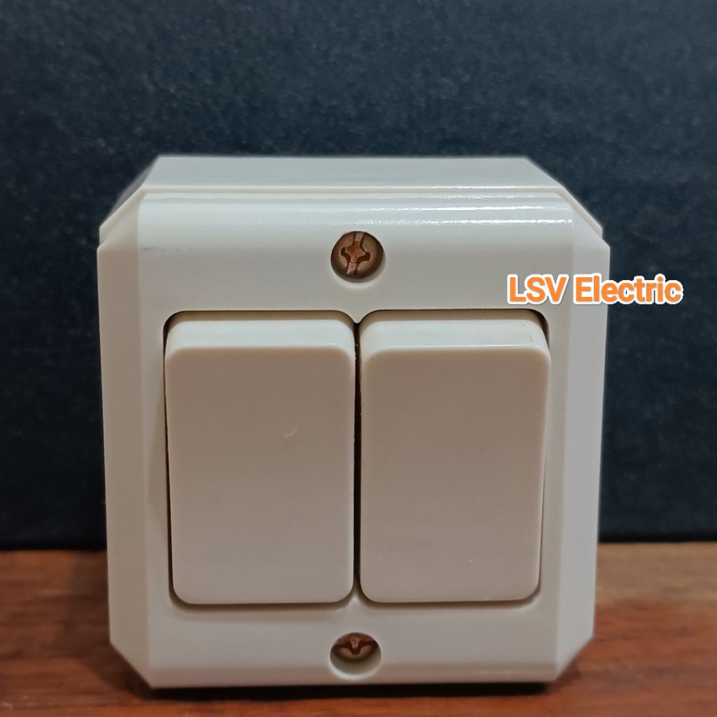 Jual Saklar Double/Saklar Seri (2 Gang) OB (OUTBOW) 16620 BROCO ...