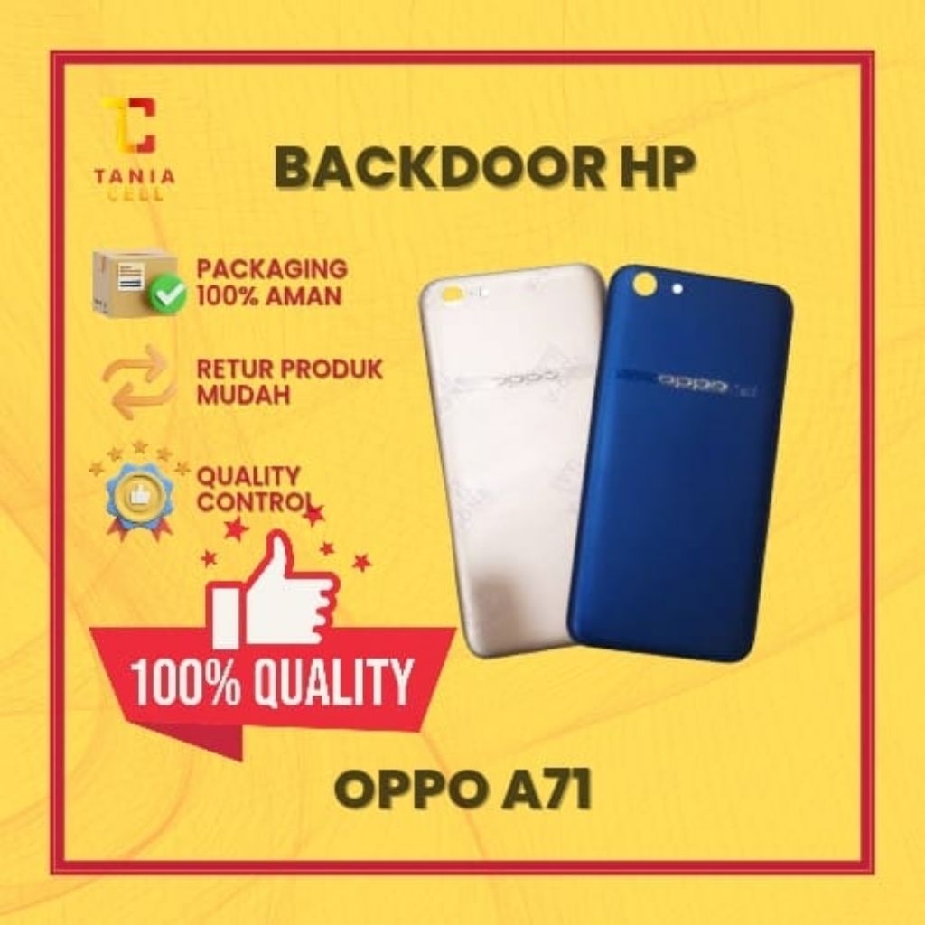 Jual BACKDOOR HANDPHONE (HP) For OPPO A71 | 100% BEST QUALITY | Shopee ...