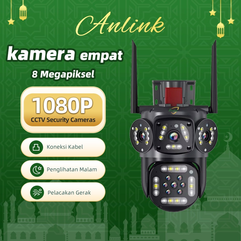 Jual CCTV WiFi Outdoor Dual Lensa 1080P Night Vision Audio 2 Arah ...