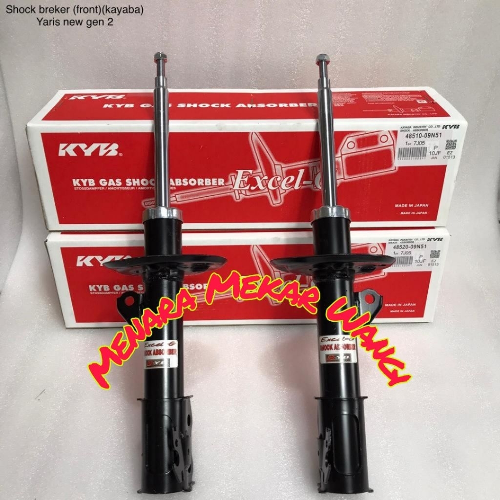 Jual Shockbreaker Yaris New/ Vios Limo Gen 2 Depan Merk Kayaba Excel-G ...
