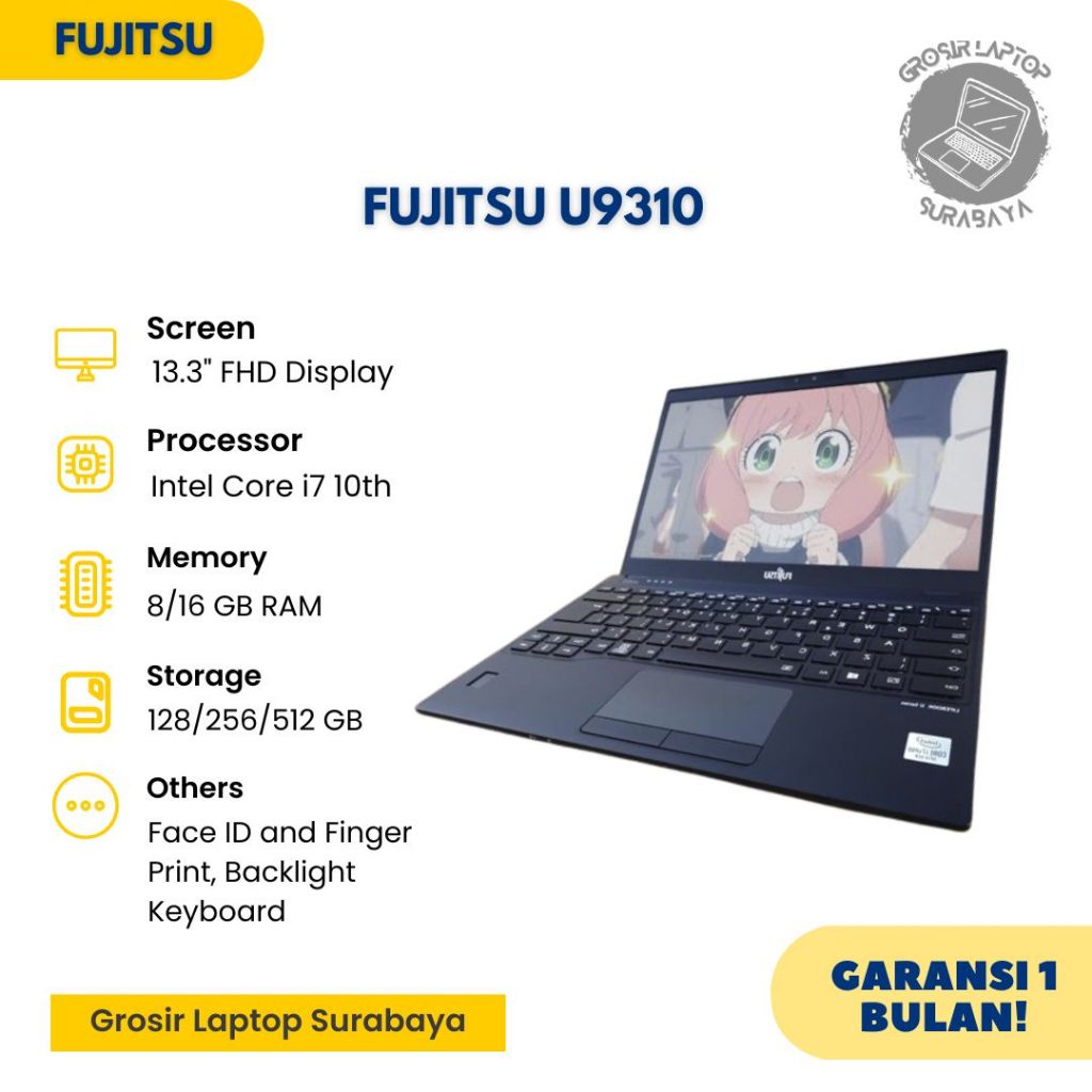 Jual Fujitsu Lifebook U9310 Core I7 Gen 10 RAM 16GB SSD 1TB Limited ...