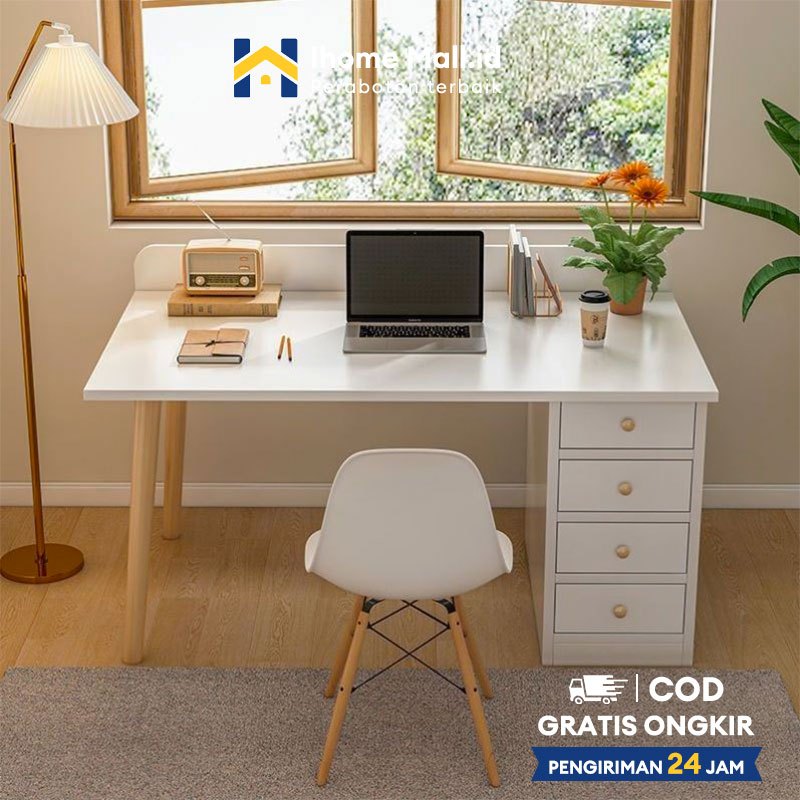 Jual Meja Rias Minimalis Meja Belajar Aesthetic Meja Kantor Kayu Meja ...