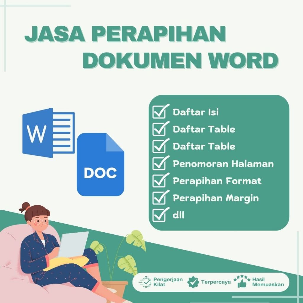 Jual Jasa Daftar Isi Otomatis Word Rapi Cepat | Penomoran Halaman ...