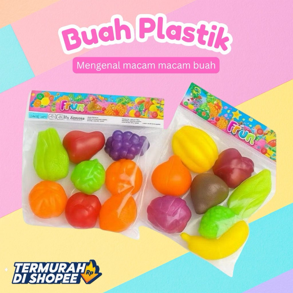 Jual Mainan FRESH FRUIT/ buah dan sayur mainan plastik [EDUFUNTOYS ...