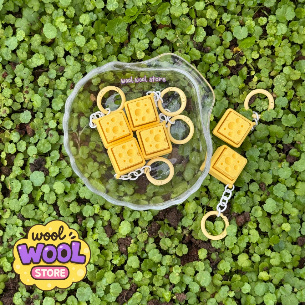Jual Fidget Keychain Mechanical Switch Cheese, Gantungan Kunci Keycap ...