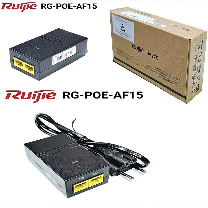 Jual Ruijie RG-POE-AF15 , PoE Injector Gigabit 802.3af DC 52V/0.30A 15W ...